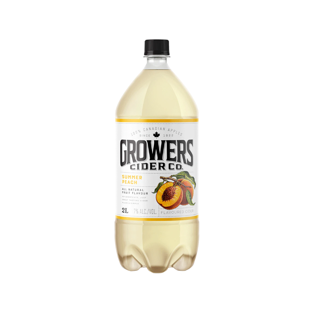 GROWERS PEACH CIDER 2L - WOW Liquor Discounter