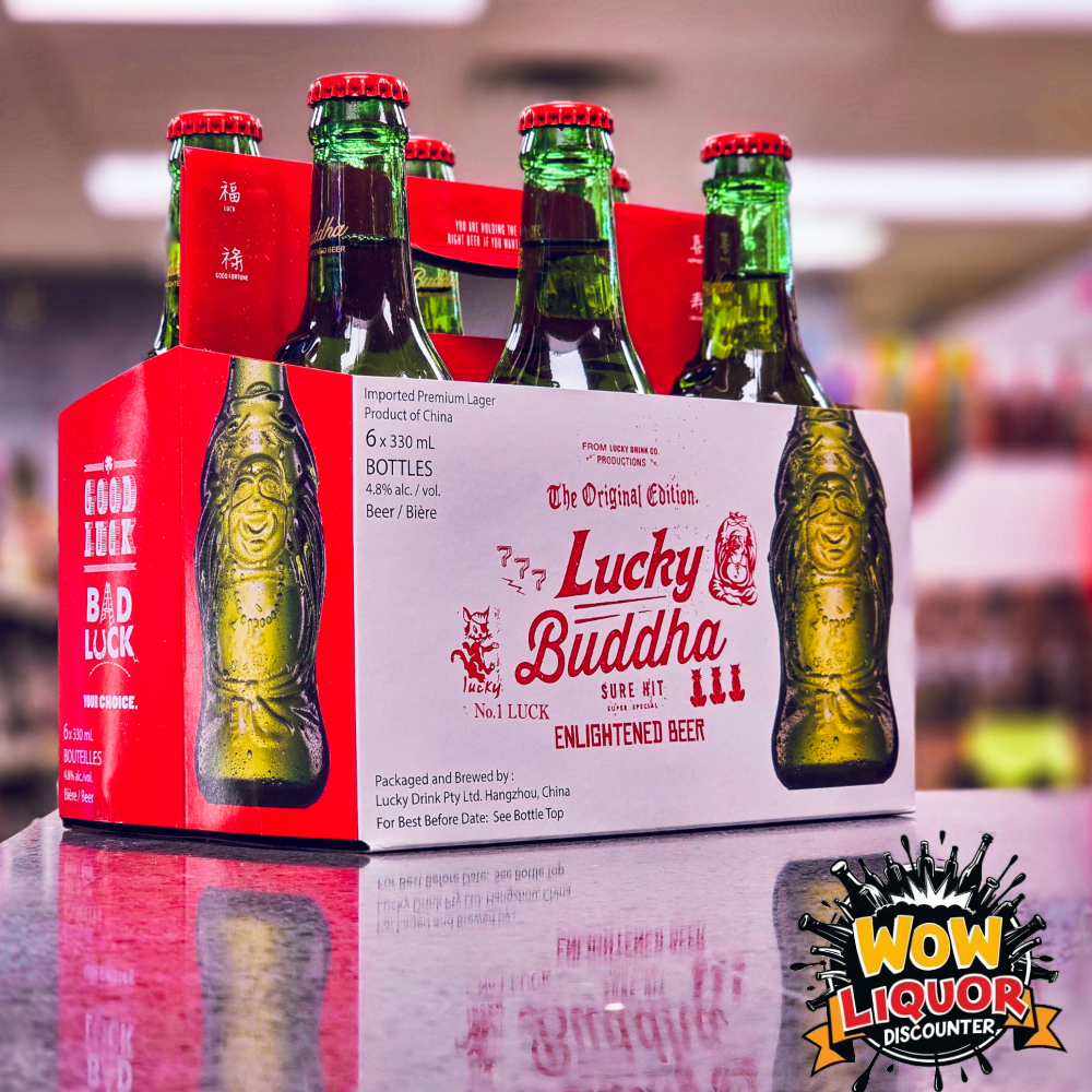 Lucky Buddha Beer 6 Pack - WOW Liquor Discounter
