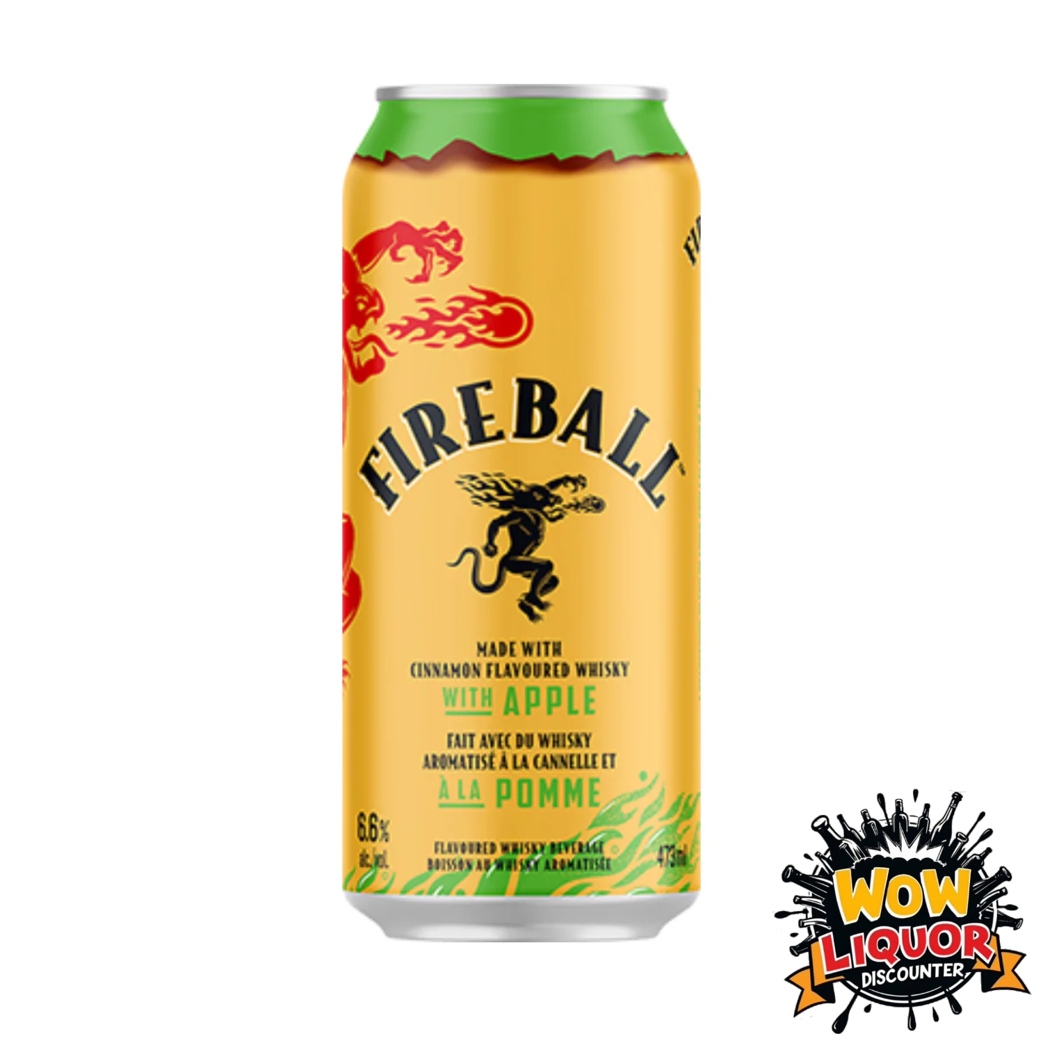 Fireball Apple Cinnamon 473ml - WOW Liquor Discounter